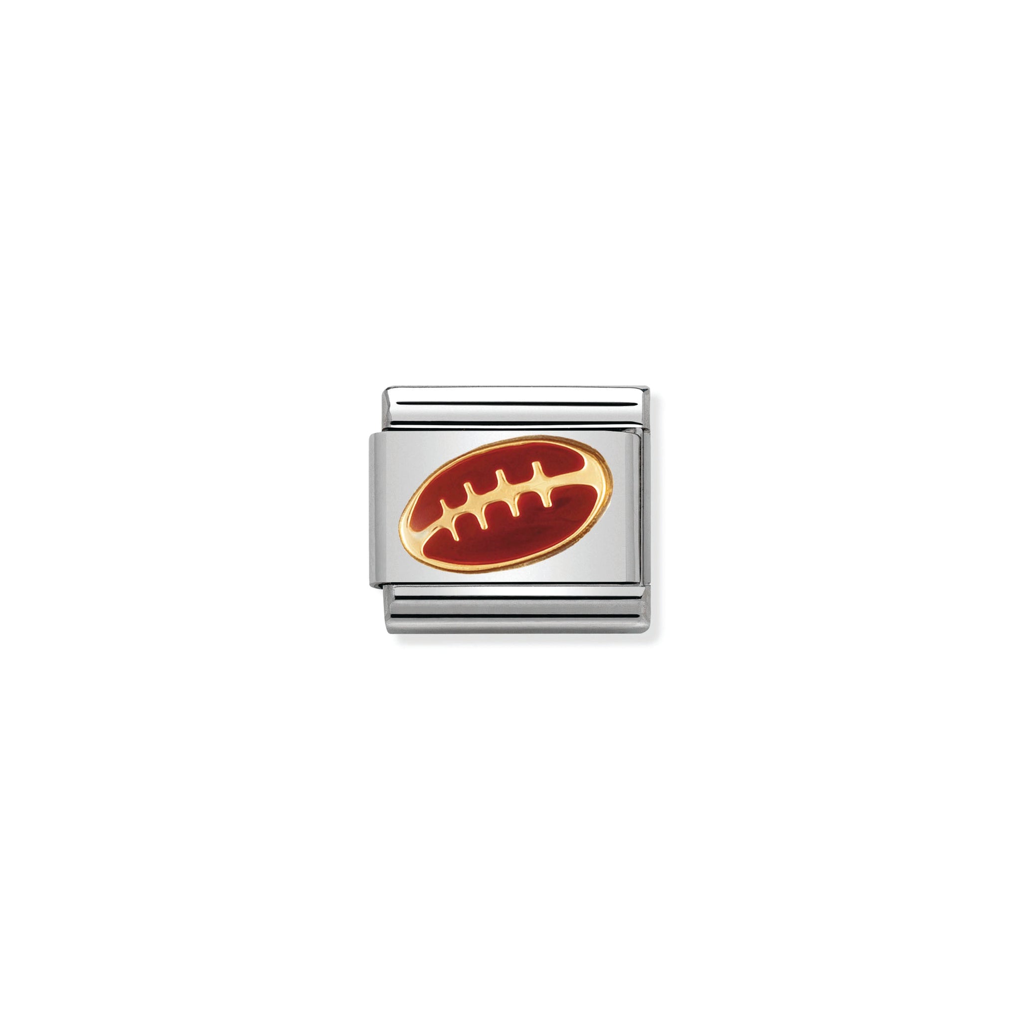 Nomination Composable 18ct Gold & Enamel American Football 030203/09