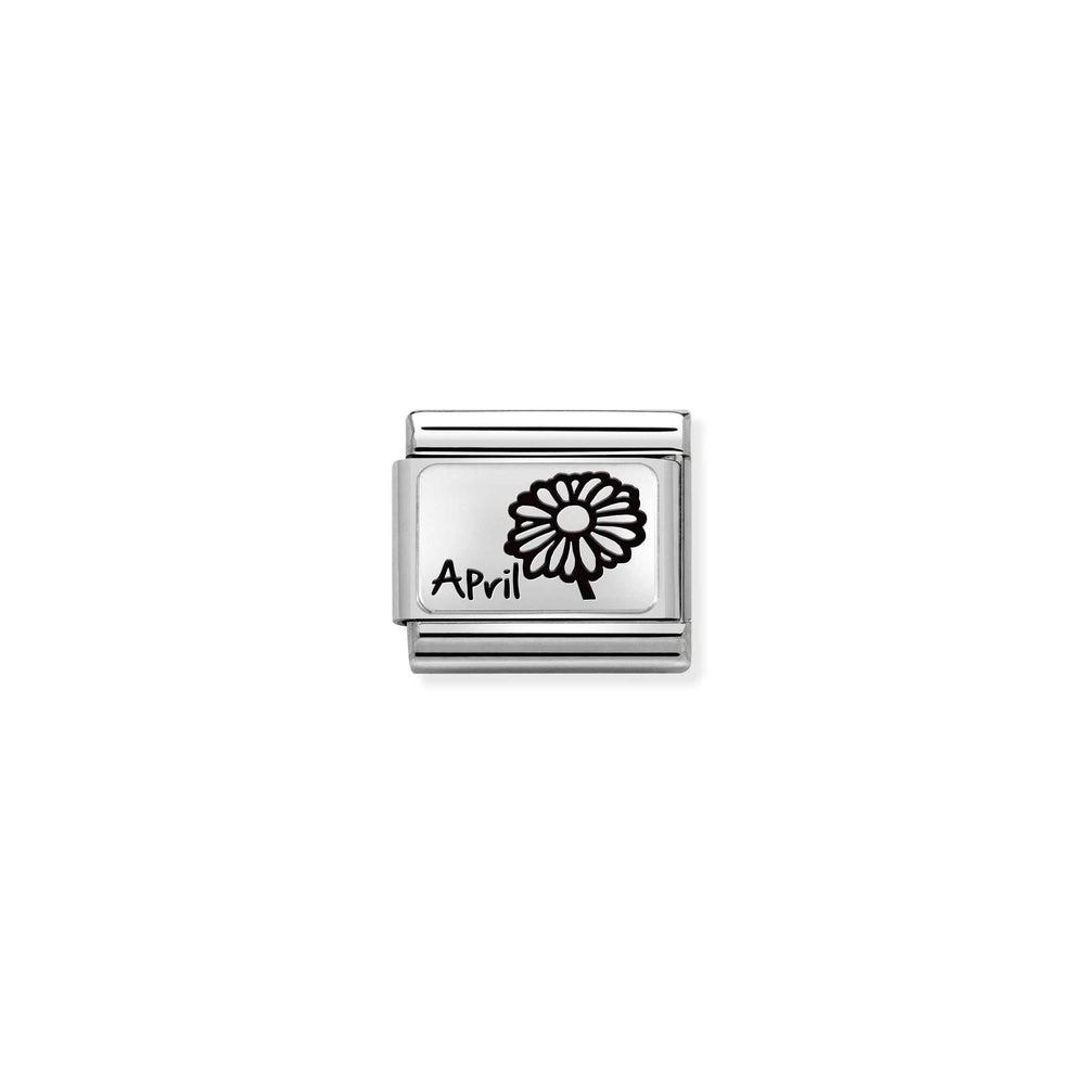 Nomination Composable Sterling Silver April Daisy Flower Link 330112/16